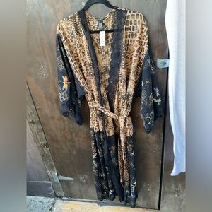 Soma | Intimates & Sleepwear | Soma Brown And Black Elegant Gown And ...